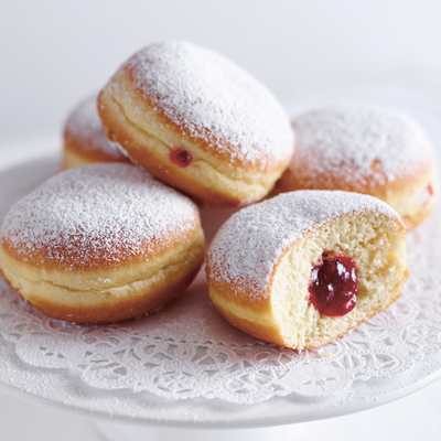 健康柏林人草莓馅花生油炸制不油腻德式甜甜圈Berliner5个