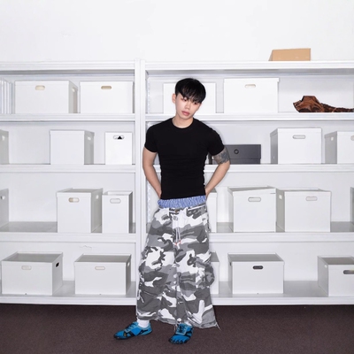 美式迷彩街头多口袋立体工装短裤