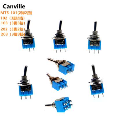Canville MTS/101/102/103/202/203 钮子开关 3/6脚 两/三挡 双联