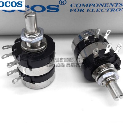 日本TOCOS  RV24YG20S 双联电位器 B1K2K5K10k50K100K250K500K1M