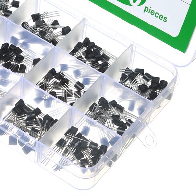 15种规格共300个S8050 A42 A92 TL431 13001等样品插件三极管套装