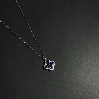 Vintage 古著 【Violetii】项链.银紫