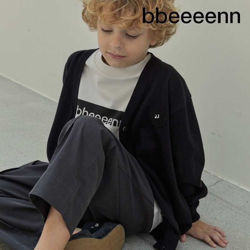 bbeeeenn春夏新款儿童纯棉短袖T恤男女大童学生简约薄款打底上衣