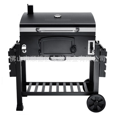 美式大号木炭烧烤炉 别墅烧烤架 铸铁烤网Portable Charcoal BBQ