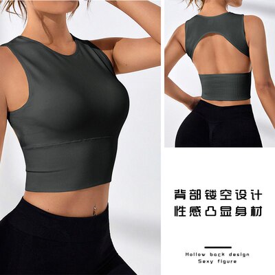 新品VfU运动内衣收副乳女高强度一体式专业防震跑步背心瑜伽健身b