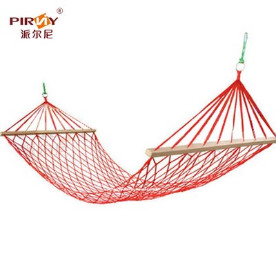 三佳网状吊床户外单人支架式木棒尼龙网带悬挂秋千批发