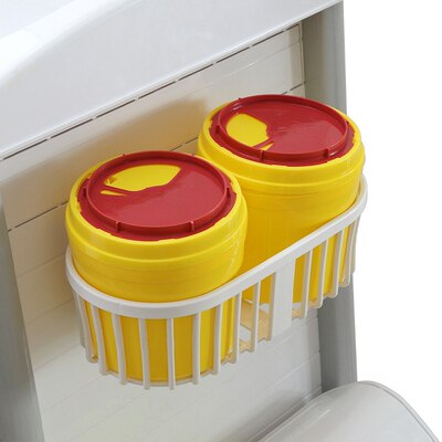 源头工厂带柜子抽屉移动式护理工作站全塑推车移动护理车供应