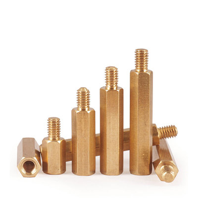 盖驰铜六角单头柱隔离柱