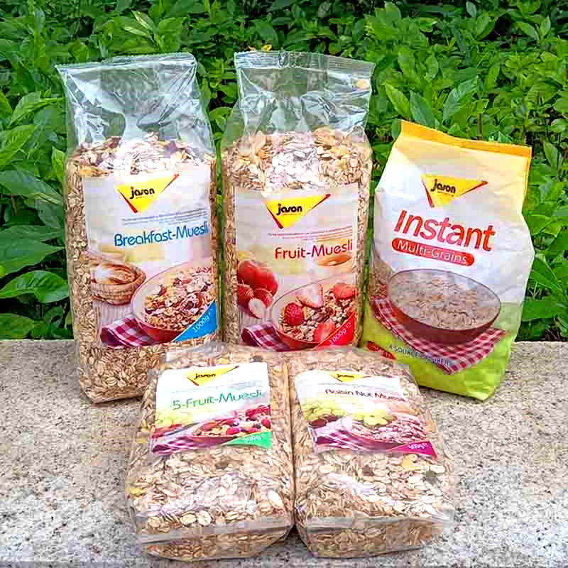 Jason fruit muesli荷兰进口速食早餐谷物坚果燕麦片捷森水果麦片_虎窝淘