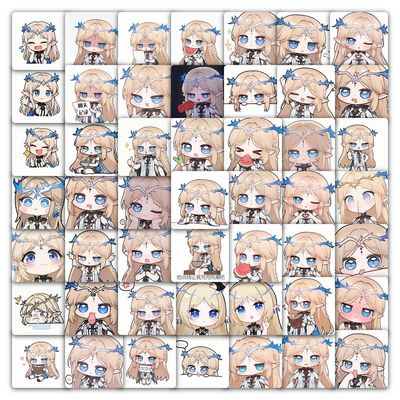 118张卡提希娅Q版贴纸卡通二次元游戏人物周边装饰手机壳防水贴画