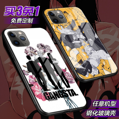 GANGSTA匪徒黑街动漫适用iphone11pro苹果12XsMax玻璃手机壳678p