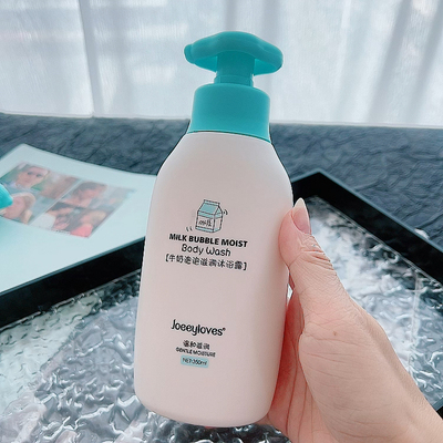 小奶罐  香香公主的最爱~乔家牛奶泡泡滋润沐浴露350ml