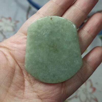 翡翠平安无事牌飘花刮痧板