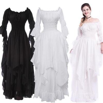 Halloween lace trumpet sleeve dress princess dress公主裙