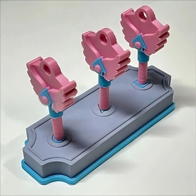 韩国游戏3钥匙和锁组件钥匙链Korea Game Key and Lock Assembly