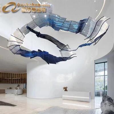 售楼别墅大厅工程水晶灯宴会厅大堂酒店会所工程灯非标灯俄罗斯