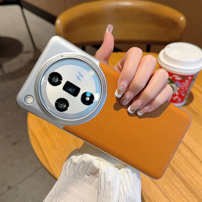 Findx7电镀拼接素皮纹全包超薄壳