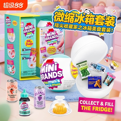 迷你冰箱套装玩具过家家微缩冰箱