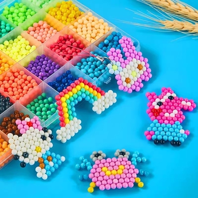 夜光水雾魔法珠神奇透明拼豆豆手工diy全套材料女孩儿童益智玩具