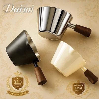 coffee咖啡萃取杯量杯不锈钢带刻度意式咖啡浓缩接液杯100ml盎司