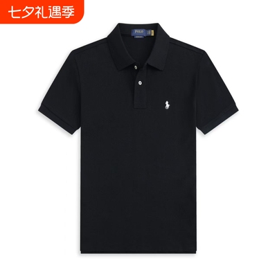 保罗RLpolo衫男士翻领小马标刺绣