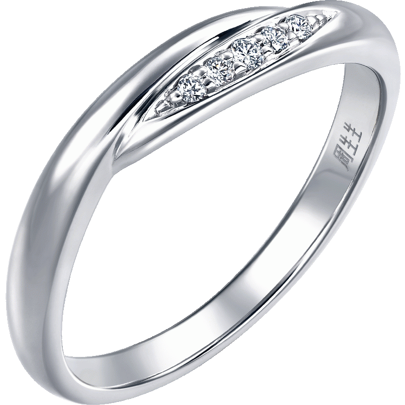 周生生星宇18K金情侣对戒