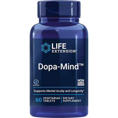 现货Life Extension Dopa-Mind多巴胺片 含野生绿燕麦 睡眠情绪