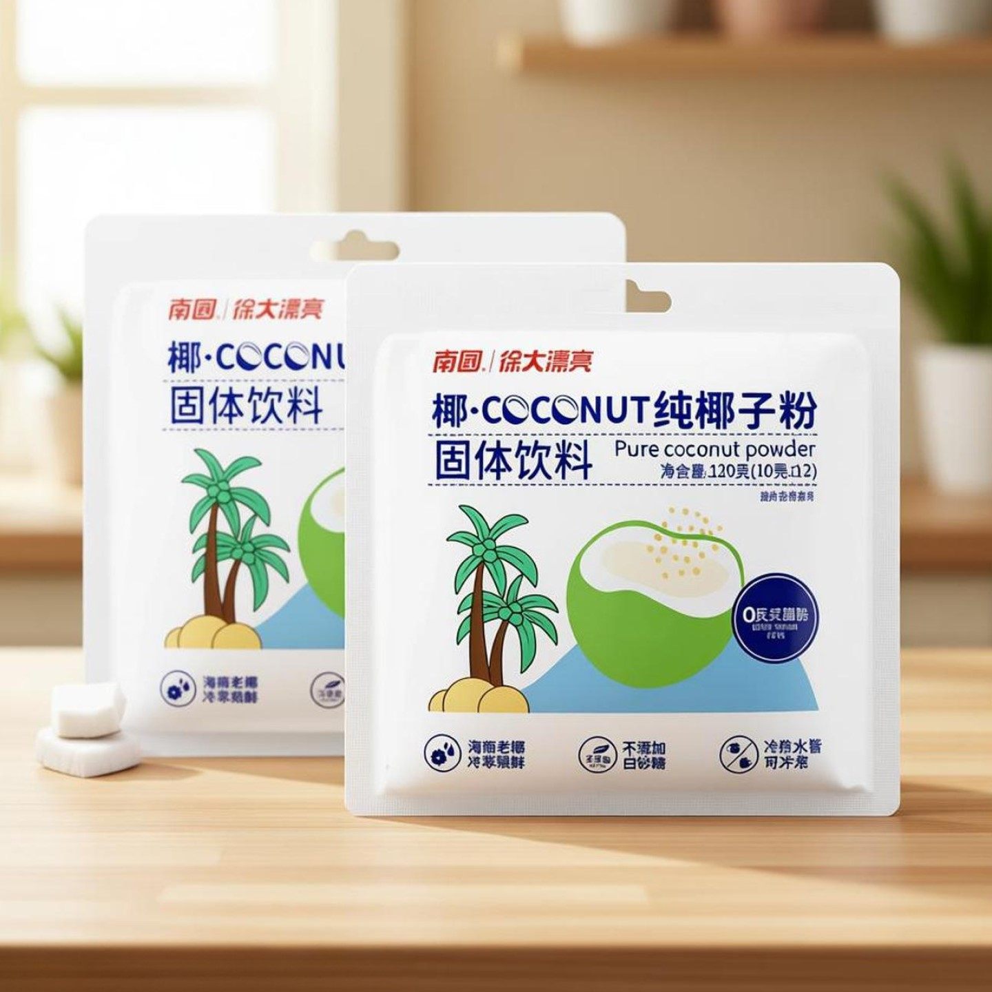 南国无糖纯椰子粉 0 添加无蔗糖原浆椰奶粉家用商用烘焙海南特产