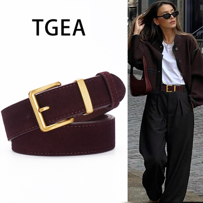 高级感牛仔裤女士皮带2026新款潮