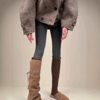 秋冬连裤袜look！好爱这种简单的