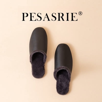 秋冬高档轻奢居家棉鞋柏萨尼防滑