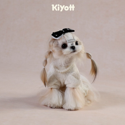 KIYOTT 棉花糖毛衣裙宠物狗狗服装内搭柔软舒适保暖
