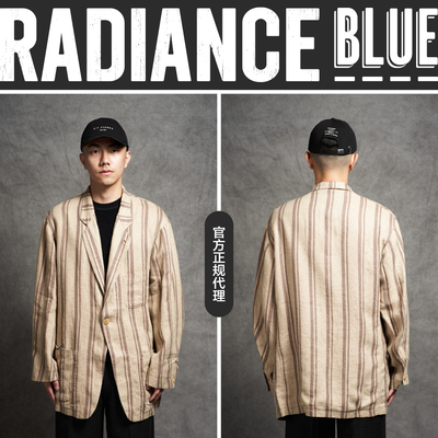 motivmfg拉绒手染亚麻阔型夹克