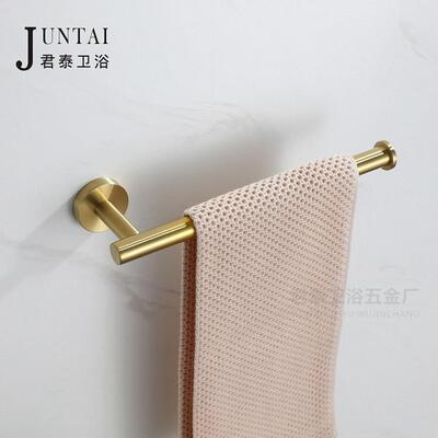 69008毛巾环 304不锈钢浴室毛巾杆 打孔/免打孔毛巾挂杆