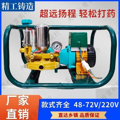 新款48-72V高压电动打药