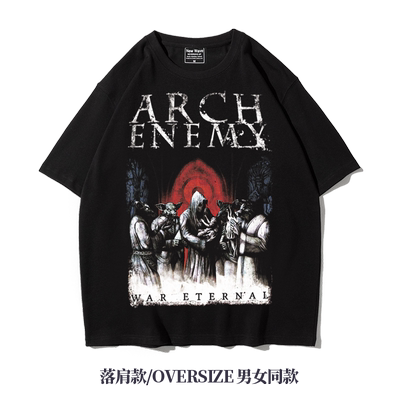 阿美咔叽ins落肩款大敌短袖t恤