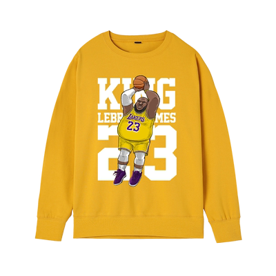 詹姆斯篮球运动套头卫衣男女同款