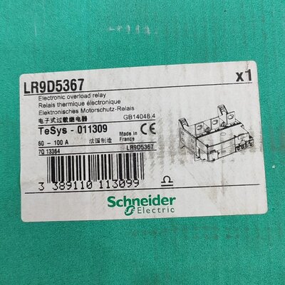 议价LR9D5367 热过载继电器，TeSys系列，90