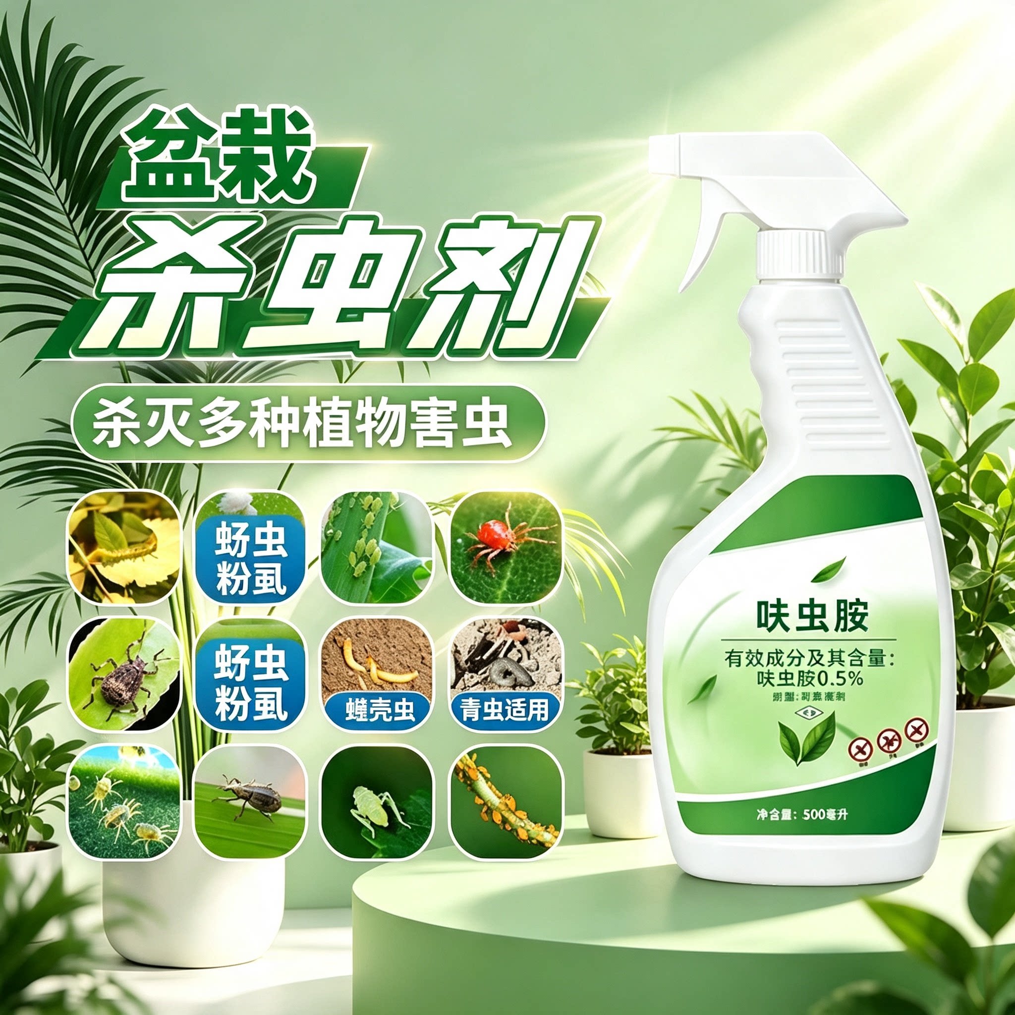 盆景绿植专用杀虫剂盆栽花卉石质植株蚧壳虫蚜虫家用防虫除虫药剂