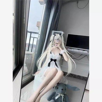 Secrethoney蕾丝吊带连衣裙