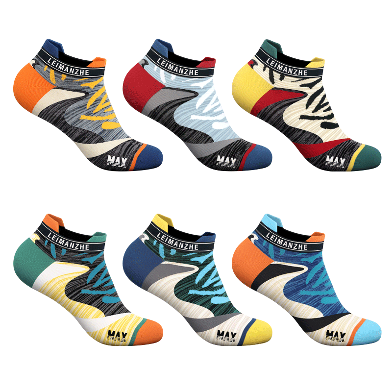 雷曼哲男士船袜短袜夏季防臭抗菌