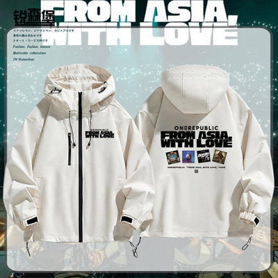 共和时代OneRepublic乐队演唱会粉丝应援外套冲锋衣专辑周边夹克