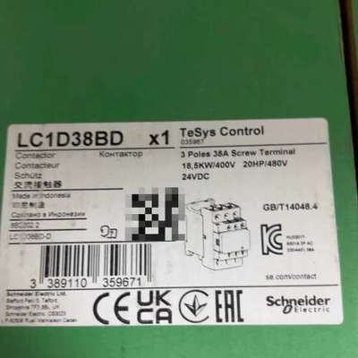 议价LC1D38BD直流接触器DC24V。LC1-D38B