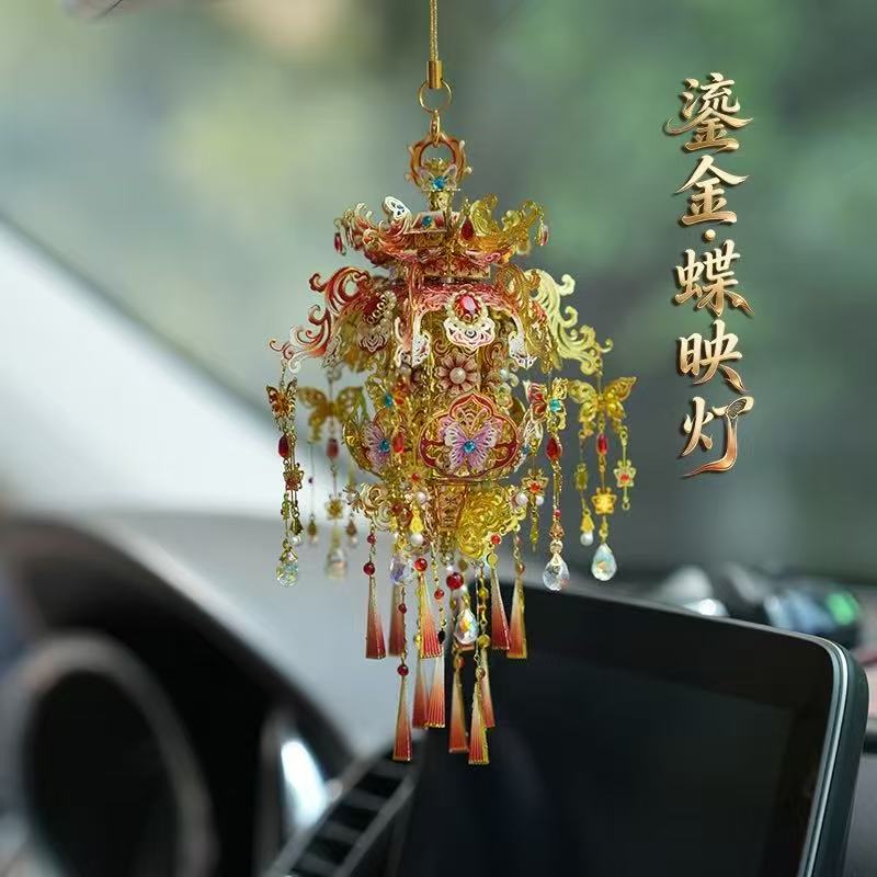 钢达鎏金鎏银谍映灯冠冰箱贴立体拼图金属拼装手工diy精礼物