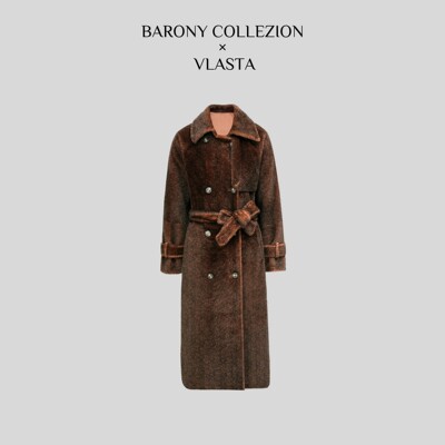 VLASTA/99026美利奴时尚大气新工艺土耳其进口皮草外套真皮毛一体
