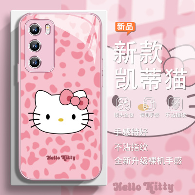 豹纹KT猫手机壳适用vivo小米oppo