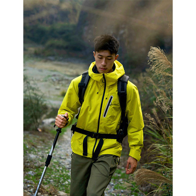 LDAB莹黄色冲锋衣外套女2025