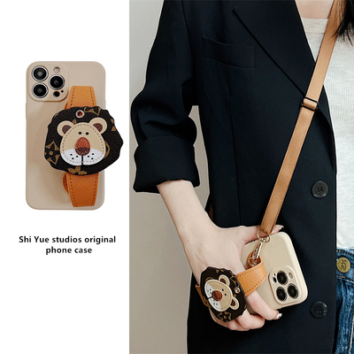 狮子腕带手机壳vivo系列斜挎挂绳