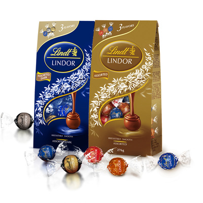Lindt瑞士莲软心精选黑巧克力276g喜糖零食糖果节日送礼