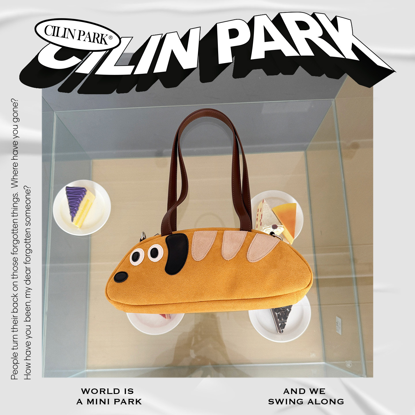 CILINPARK法棍狗狗小包双用包通勤可爱斜挎单肩手提包